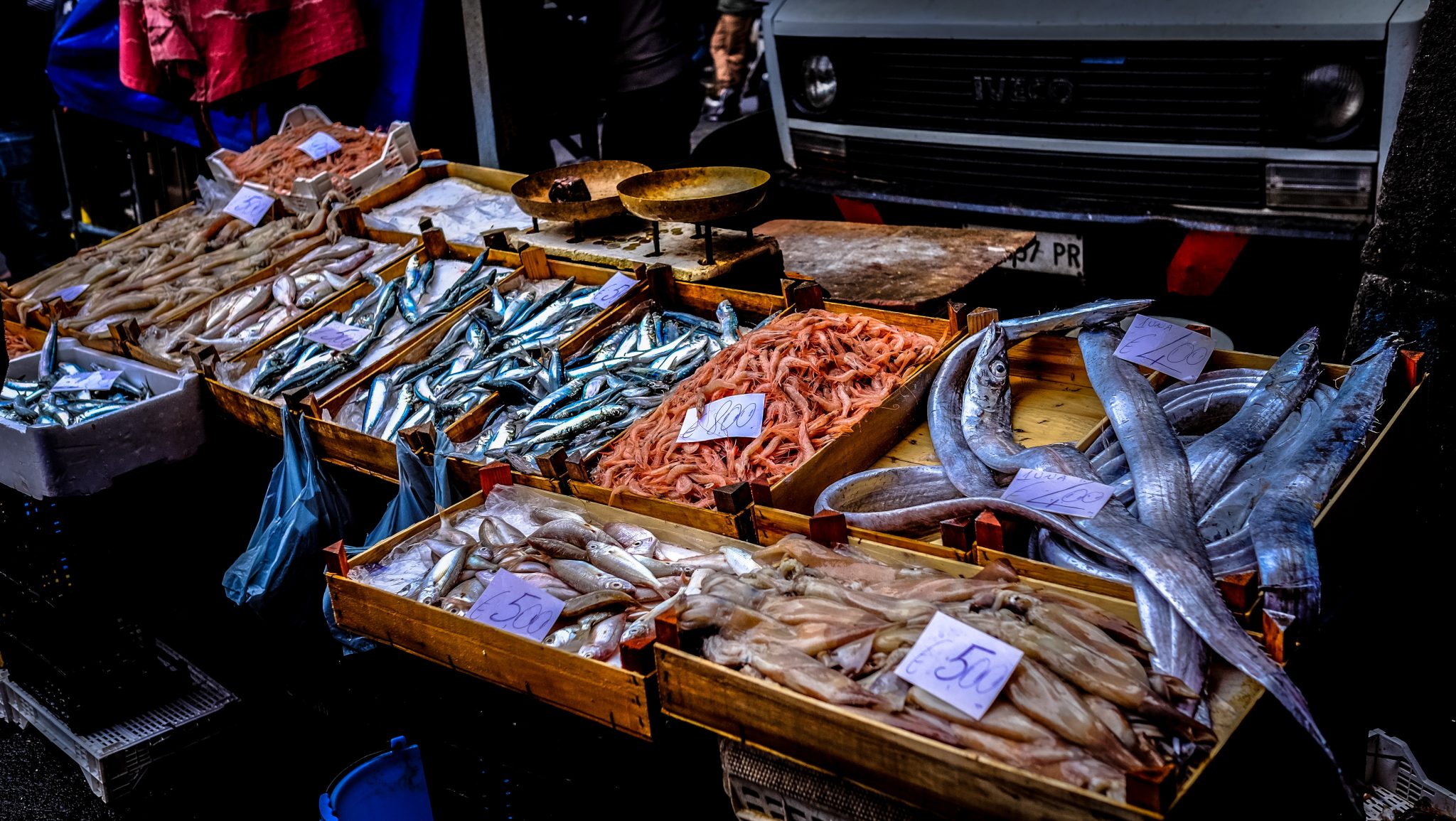 Bustling Catania Fish Market - ItalianNotebook - Italy Travel Blog